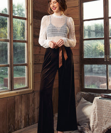 Cider, Spice & Everything Nice Wide Leg Velvet Pants – ModCloth