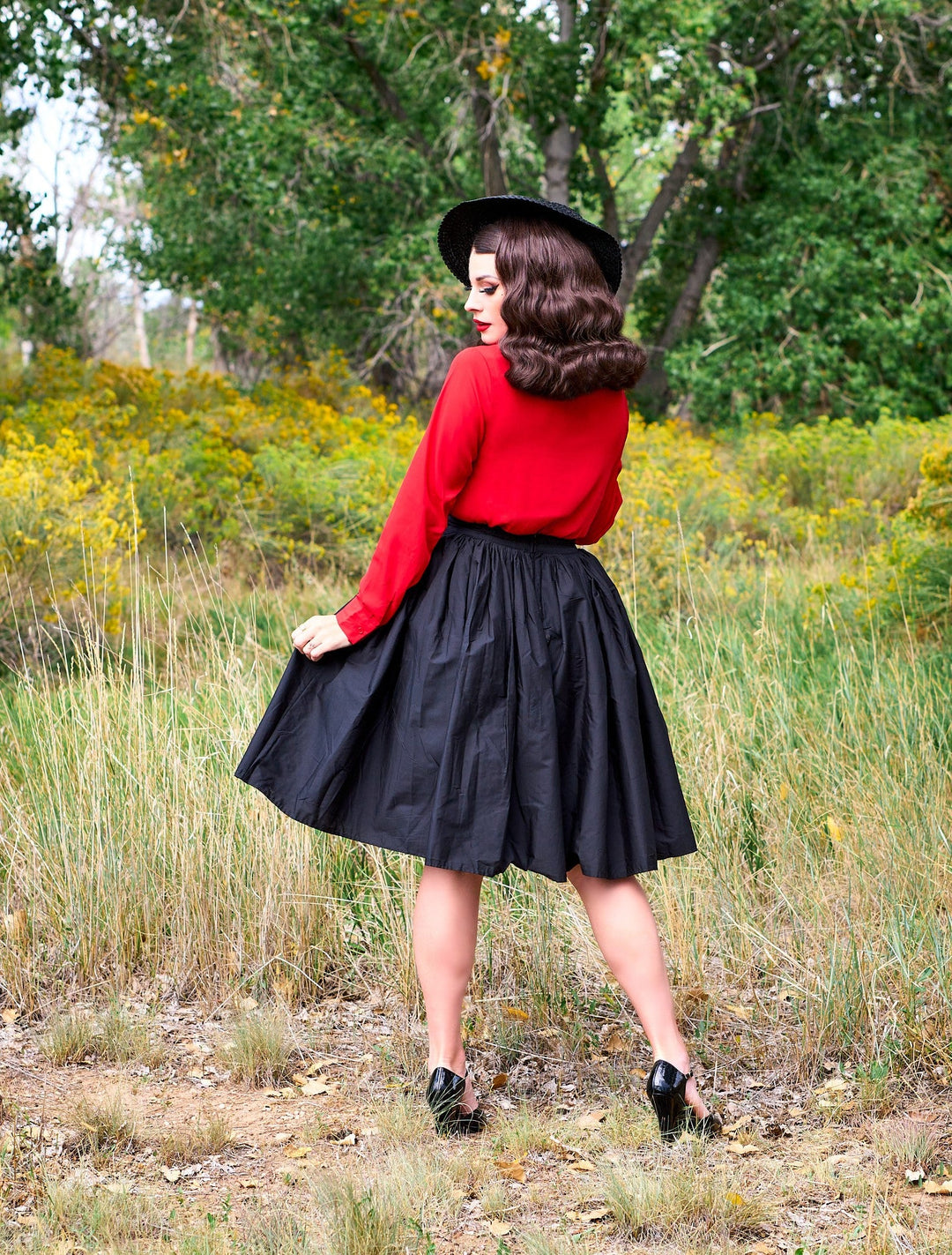 Helen Retro Blouse in Red – ModCloth