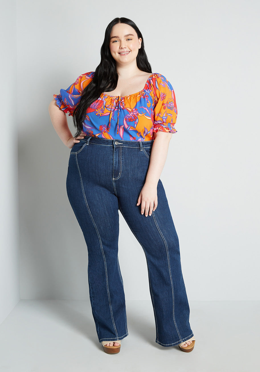 In All My Vibrance Peasant Blouse in Bali Floral | ModCloth